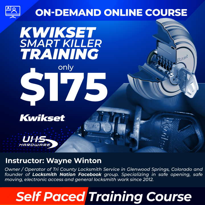 Recorded On-Demand Training - Kwikset SmartKey Killer Course – UHS Hardware