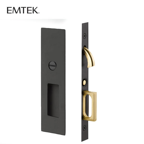 EMTEK - 2155 - Narrow Modern Rectangular Pocket Door Mortise Lock ...