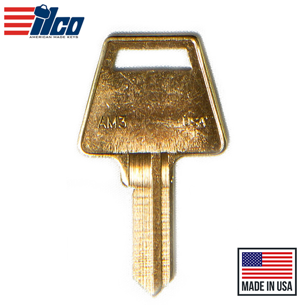 Ilco - AM3-BR AMERICAN Key Blank - 5 Pin or Disc for Sale | UHS Hardware