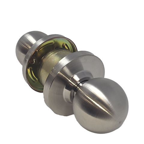 Commercial Door Knob Set - 2-3/4” Standard Backset - Satin Chrome ...