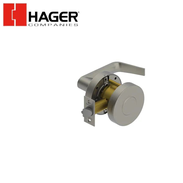 Hager - 2525 - Lever - Exit - 2-3/4" - Satin Chrome - Withnell Lever ...