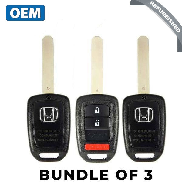 3 x 2013-2014 Honda CR-V Crosstour / 3-Button Remote Head Key / PN ...