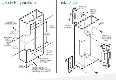 Adams Rite - 7100 - Electric Strike for Adams Rite & Cylindrical Locks ...