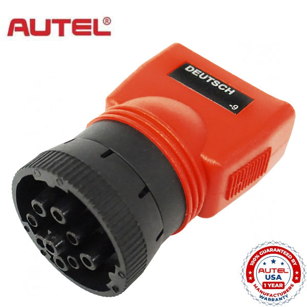 Autel - Deutsch 9-pin Adapter for use with Autel Diagnostic Machines ...