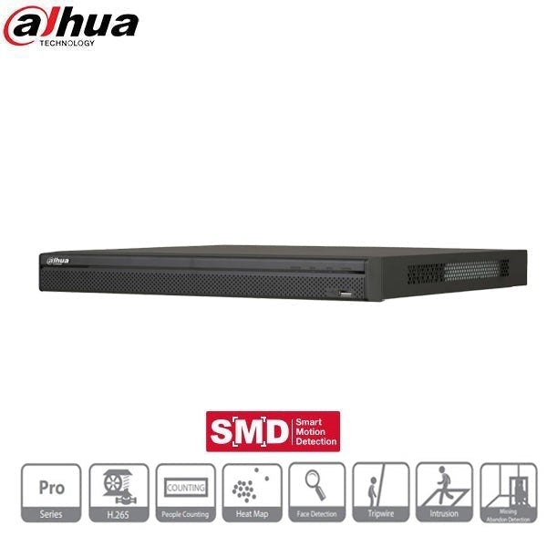 Dahua / 8 Channel / 12MP / NVR / 2 SATA / No HDD / DH-N52B2P – UHS Hardware