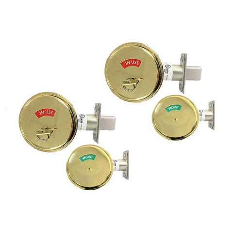 2x Premium Commercial Privacy Indicator Deadbolt – US3 – Polished Brass ...