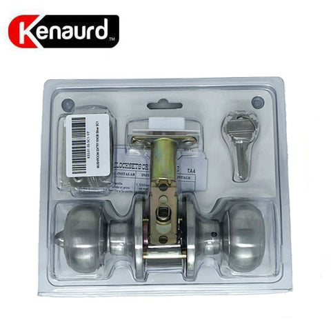 Premium Knob Set Lock- Entrance - SS - Satin Silver - Retail Packaging ...