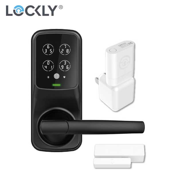 Lockly - PGD628WMB - Secure PRO Biometric Electronic Lever Set Latch ...