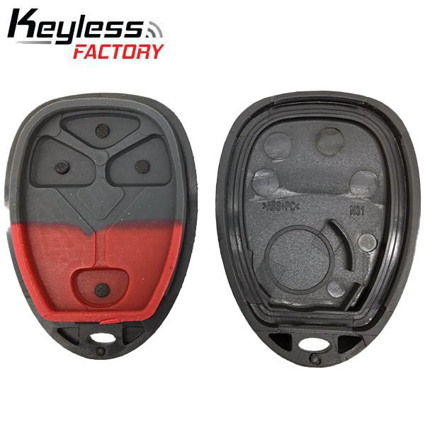 2007-2017 GM / 4-Button Keyless Entry Remote SHELL / PN: 22936098 / OU ...