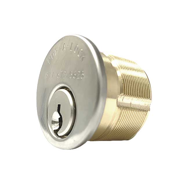 POP-A-LOCK - Branded Premium Mortise Cylinder w/ Phone Number - 1" - 2 ...
