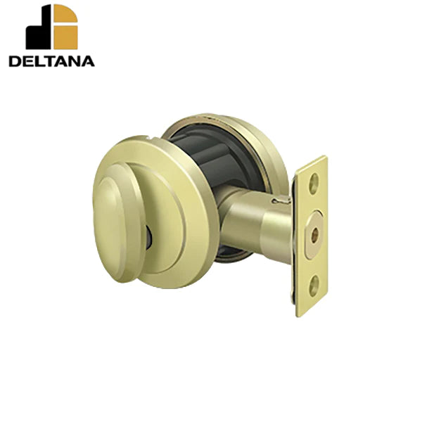 Deltana - Solid Brass Port Royal Deadbolt Lock Grade 2 - Optional ...