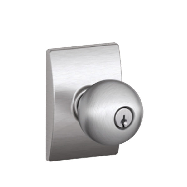 Schlage - A53PD - Cylindrical Lever Set - Entrance - Non-Handed - Sati ...