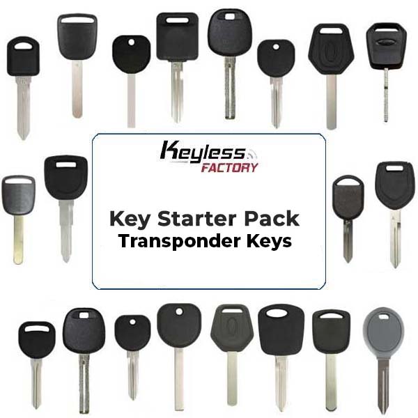 Basic Starter Pack - Automotive Transponder Keys (100 Pieces ...