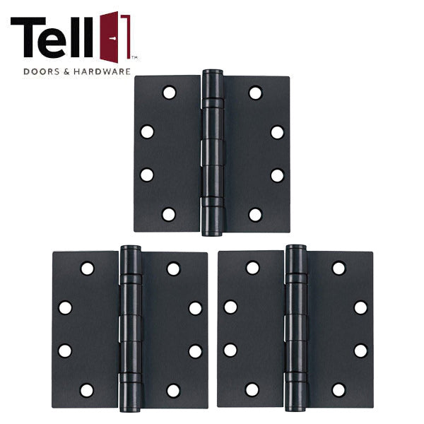 TELL - Ball Bearing Hinge - Heavy Duty - 4.5" x 4.5" - US19 - (3-Pack ...