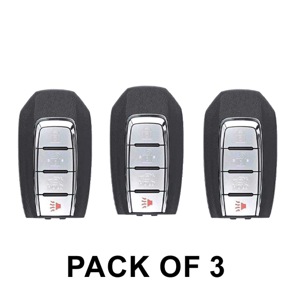 3 x 2020-2022 Infiniti Q50 Q60 / 4-Button Smart Key / PN: 285E3-6HE1A ...